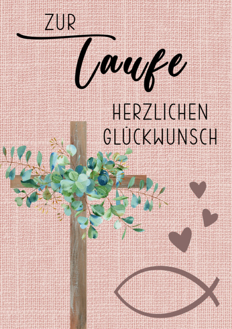 Gluckwunschkarte Zur Taufe Zum Ausdrucken Kostenlos