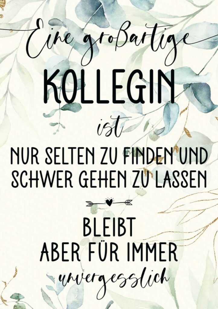 Abschiedsgrußkarte als Gruppe zum Abschied einer Kollegin mit ...