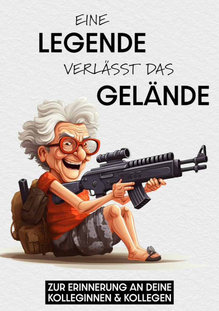 Humorvolle Abschiedsgrußkarte „Ruhestand“ – Ocardoo